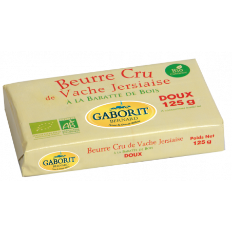 Beurre cru doux 125g